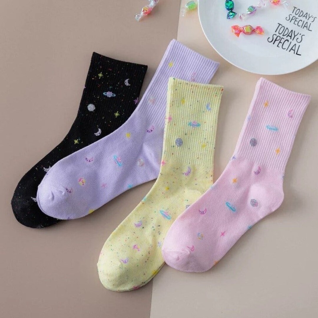 Stars Planets Socks Star Socks Planets Socks Letterbox - Etsy