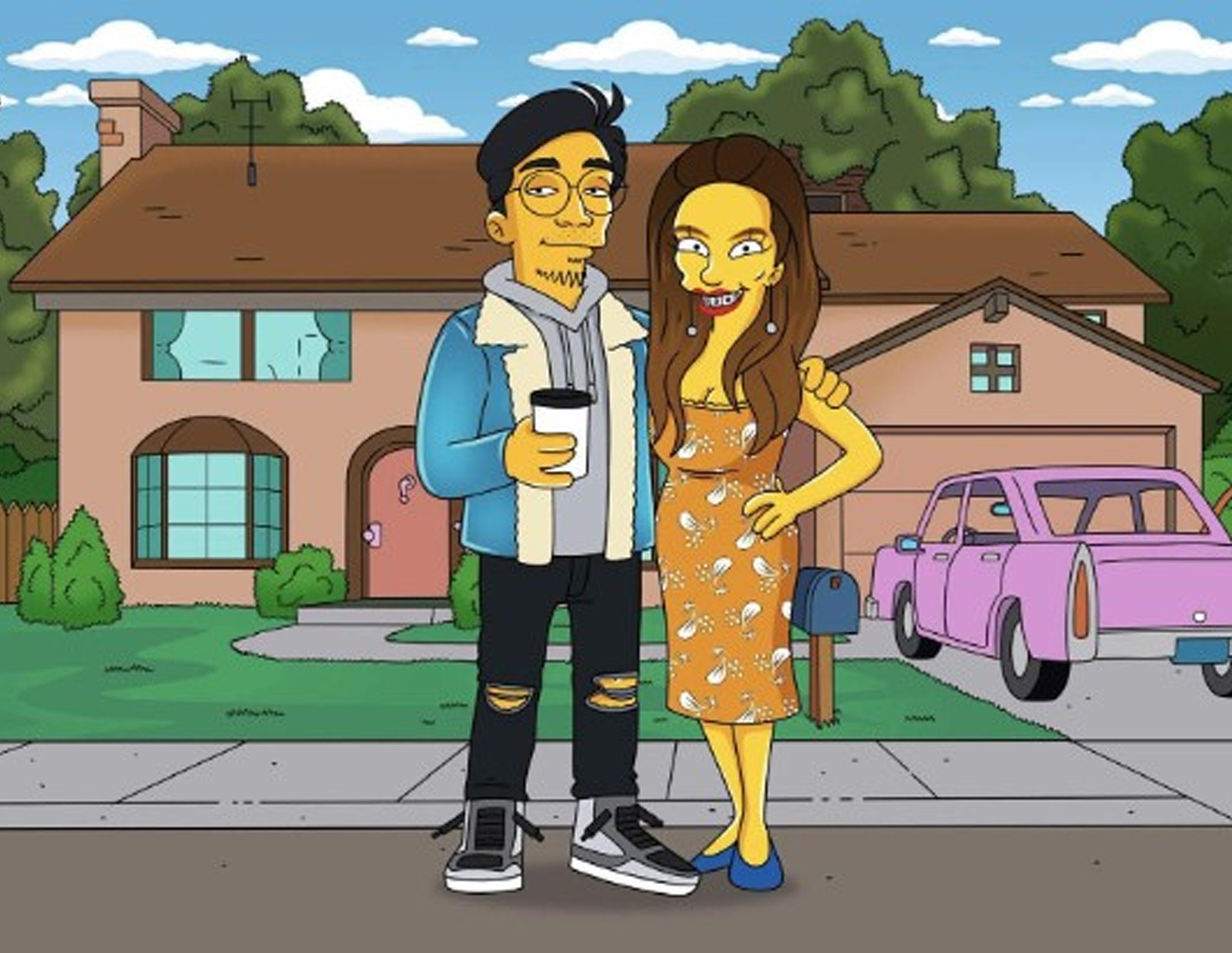 Personalized Simpsons Family Portrait, Personalized Simpsons Portrait ...