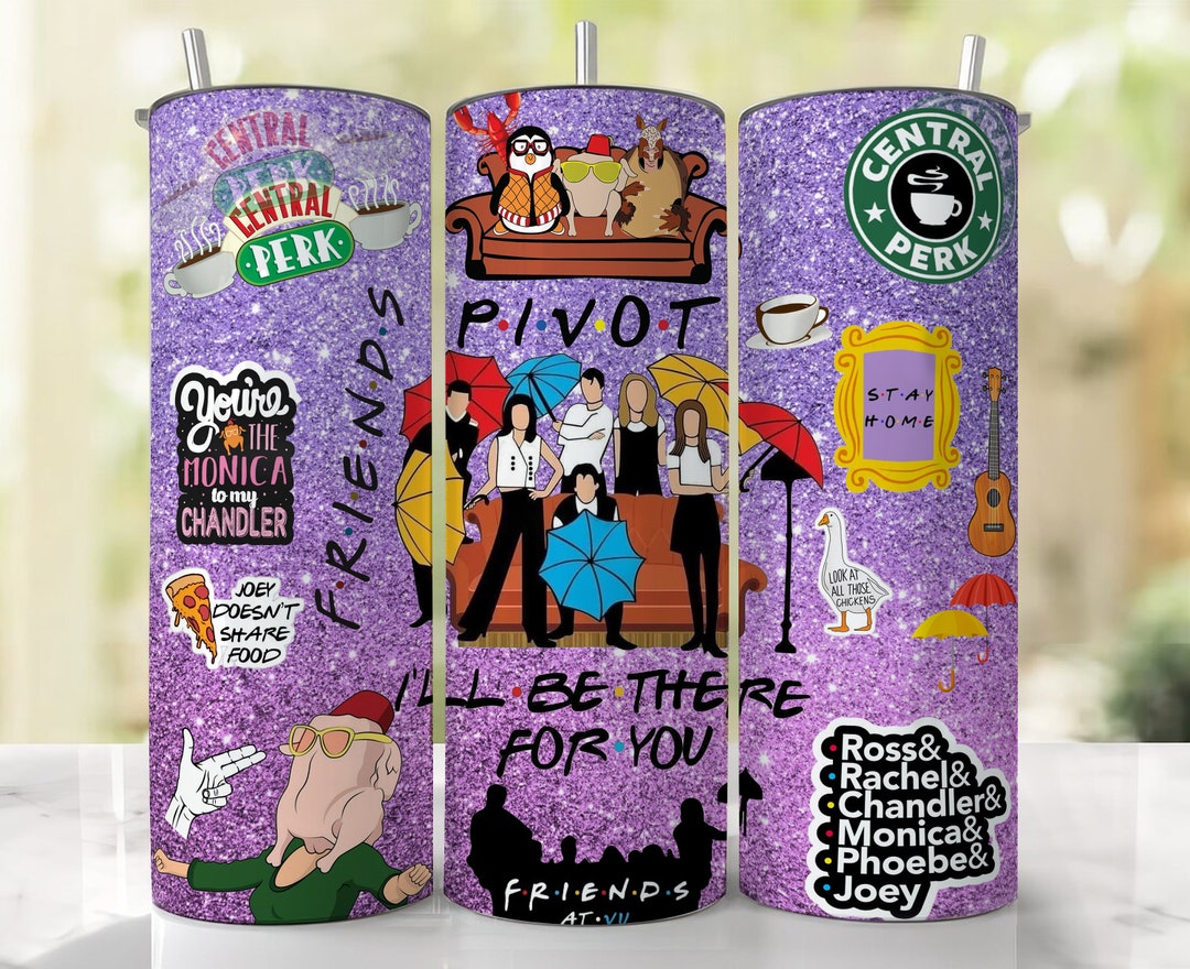 Friends 20 Straight Skinny Tumbler Wrap, Sublimation Wrap, Friends Tv ...
