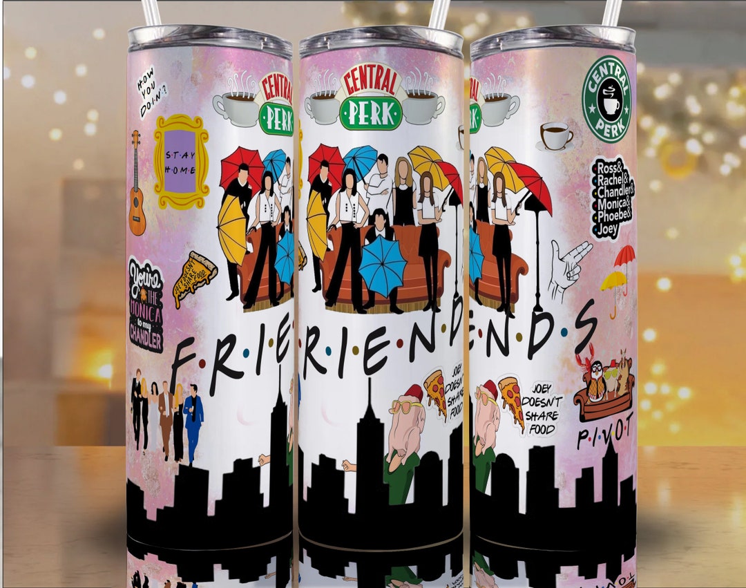 Friends 20 Straight Skinny Tumbler Wrap Sublimation Wrap - Etsy