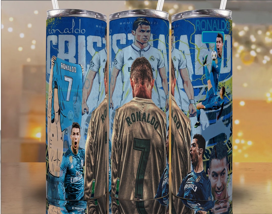 Ronaldo Cr7 Tumbler Wrap Png | 20oz Skinny Tumbler Png | Sublimation ...