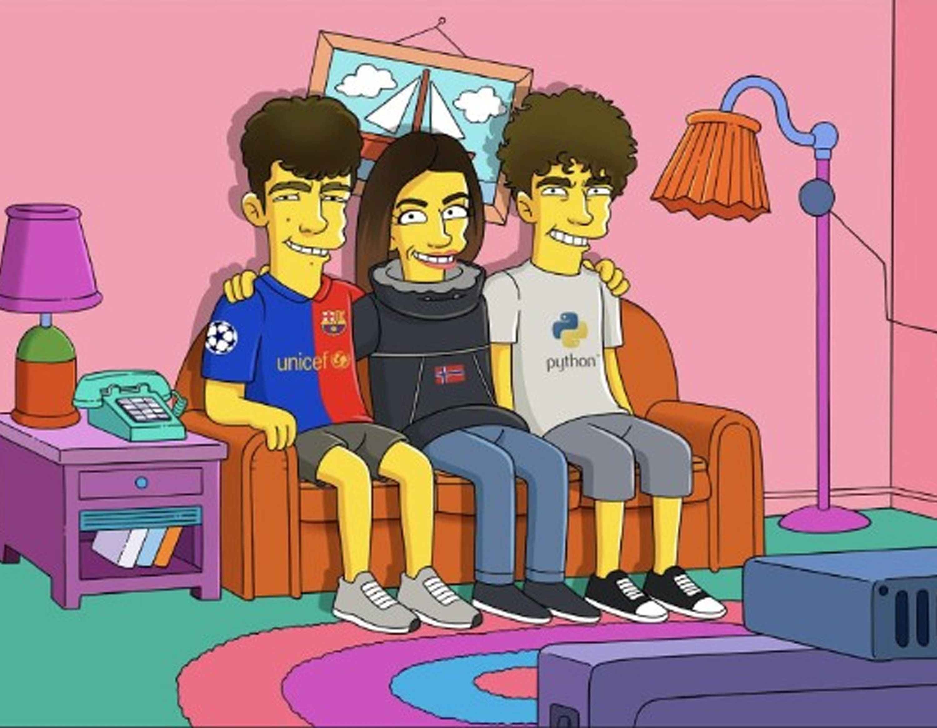 Personalized Simpsons Family Portrait, Personalized Simpsons Portrait ...