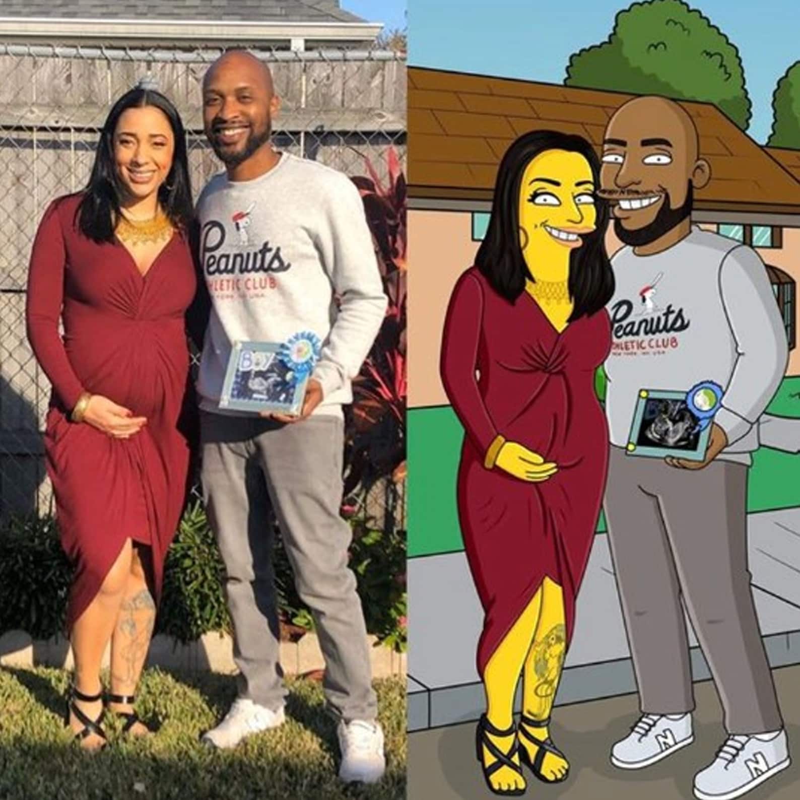 Personalized Simpsons Family Portrait, Personalized Simpsons Portrait ...