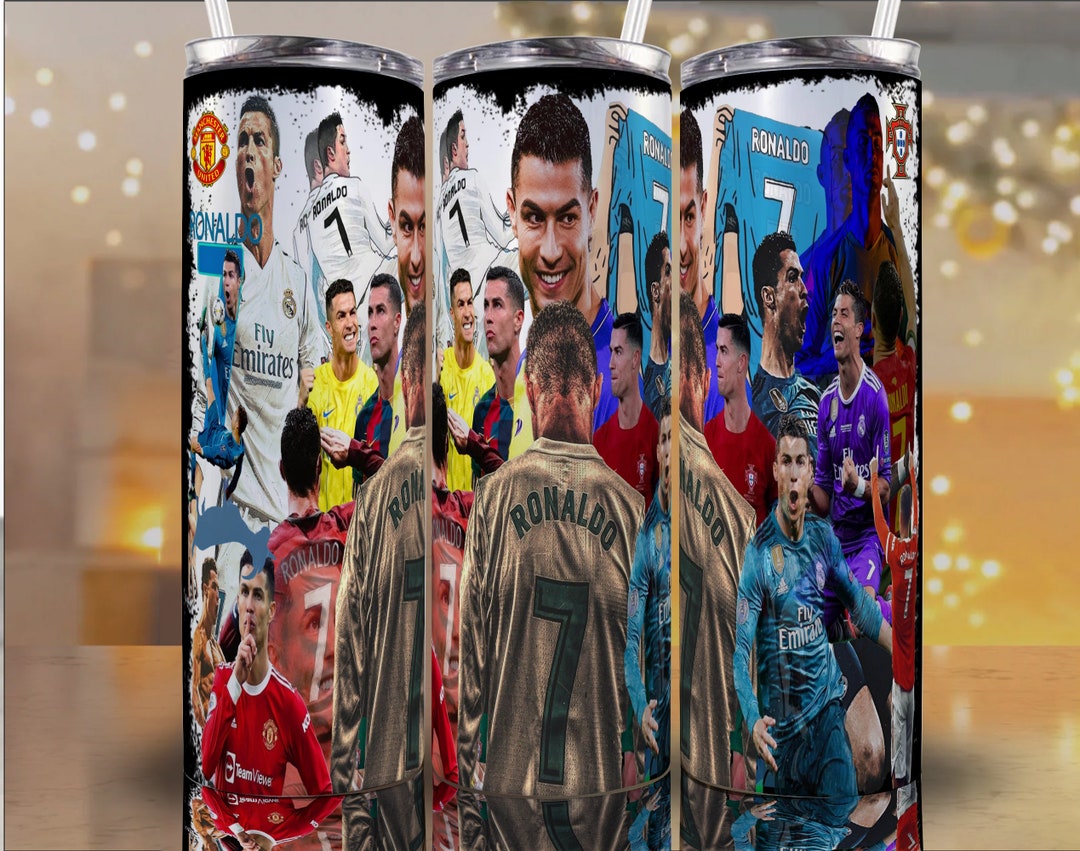 Ronaldo Cr7 Tumbler Wrap Png | 20oz Skinny Tumbler Png | Sublimation ...