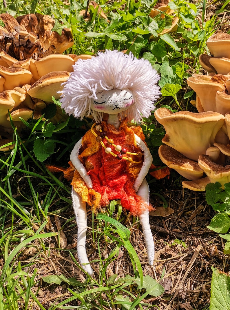 Unique Doll Fairy, Handmade Textile Doll, Soft Toy, Cute Pixie Doll ...