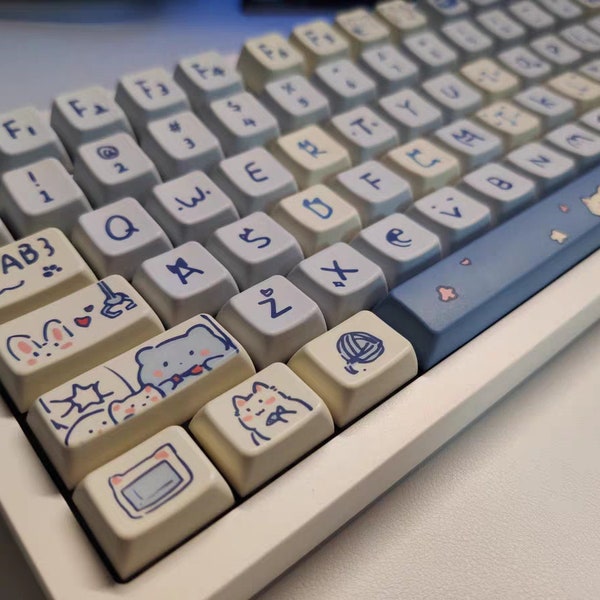 Ice Blue Keycaps - Etsy