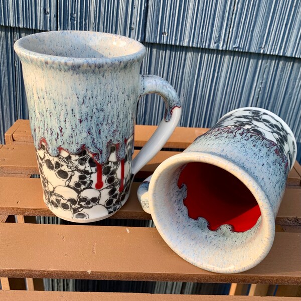 Skull Mug - Etsy