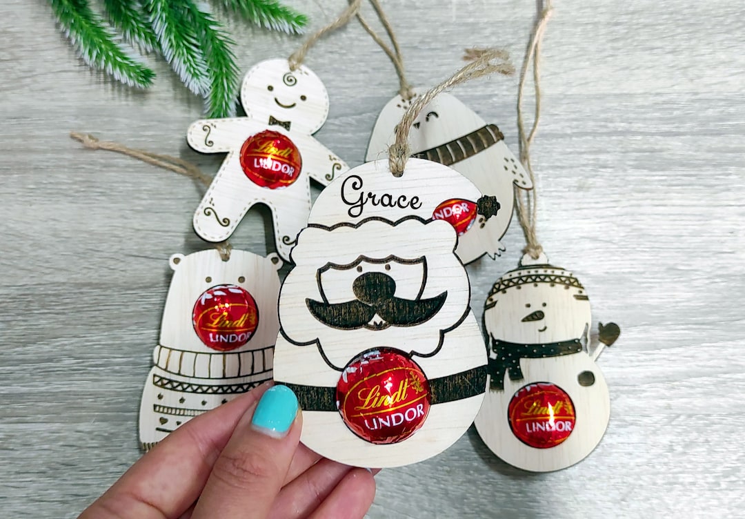Personalized Christmas Chocolate Ornament: Lindor/ferrero Bauble - Etsy