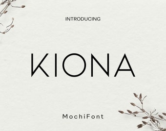 Kiona Font - Etsy