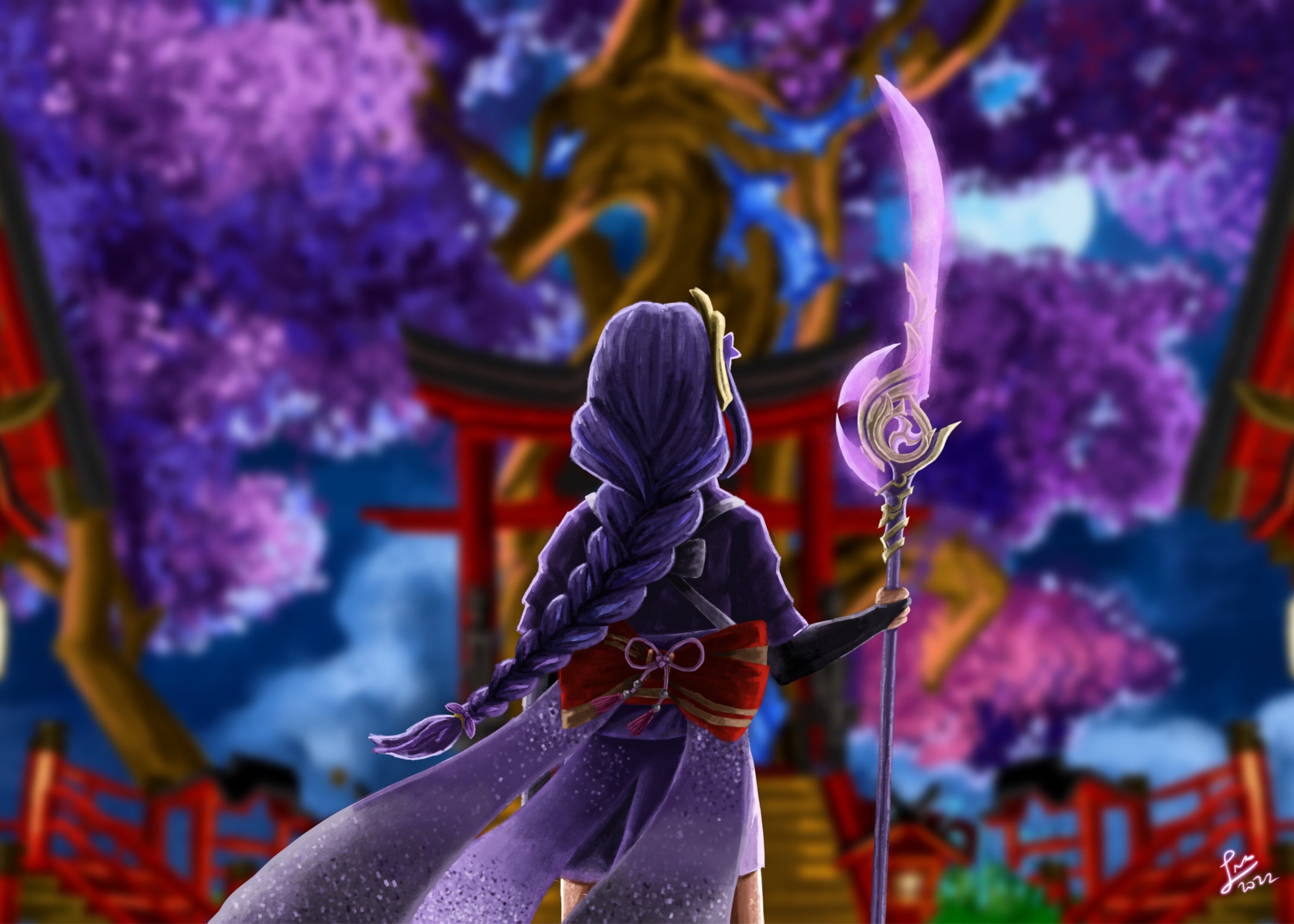 Raiden Shogun Prints - Etsy