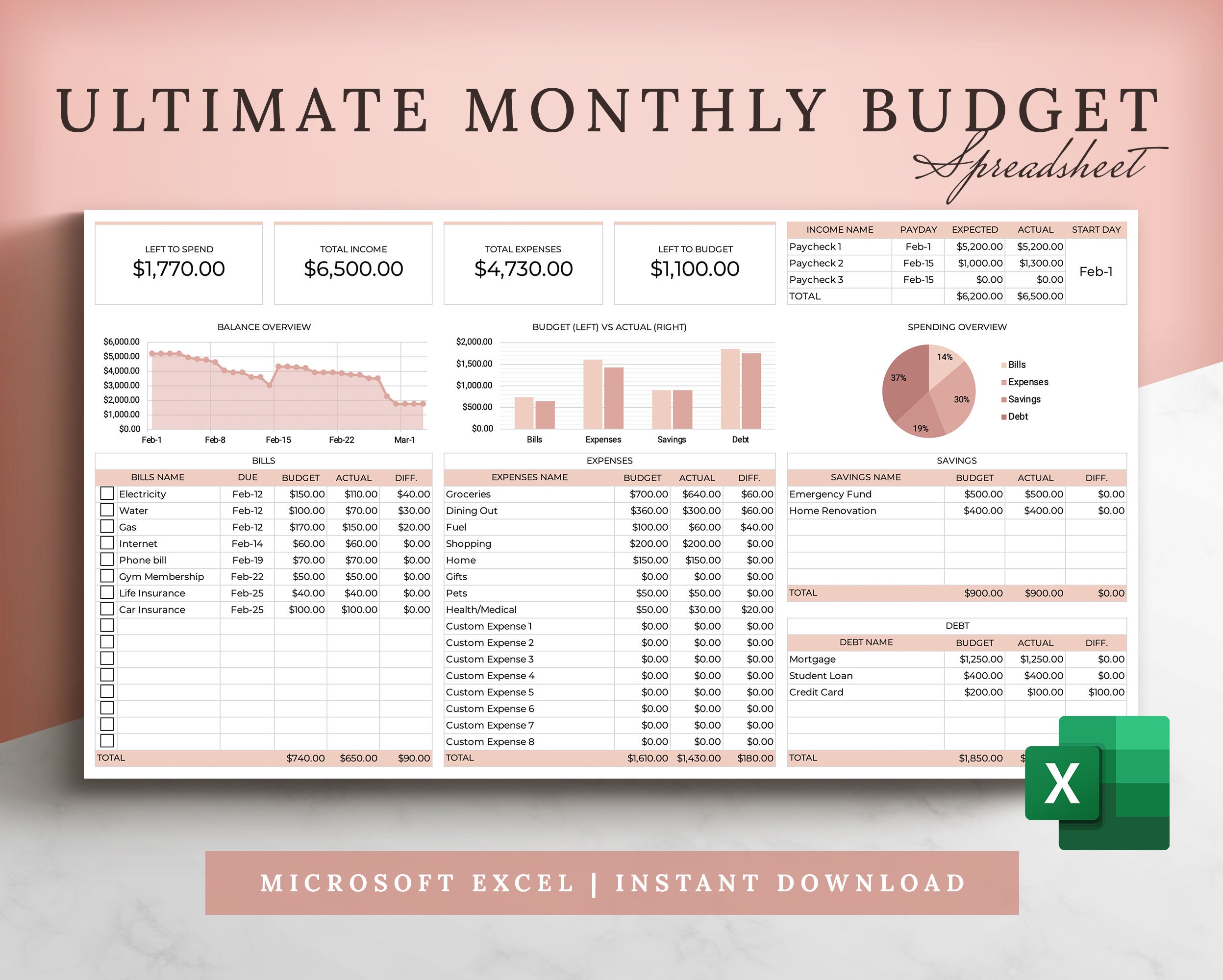 Excel Budget Template