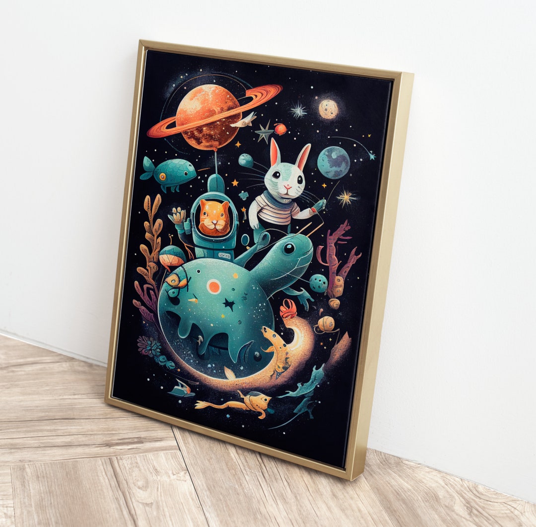 Space Trio - Art Print for Kids, Space Themed Decor, Printable Digital ...