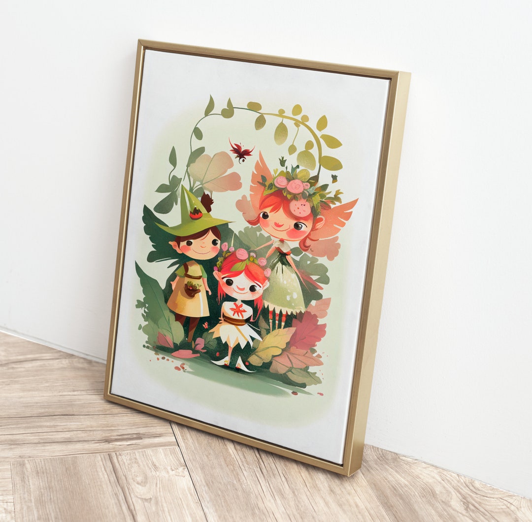 Fairy Wall Art Nursery Fairy Print Digital Download Girls Fairy Art ...