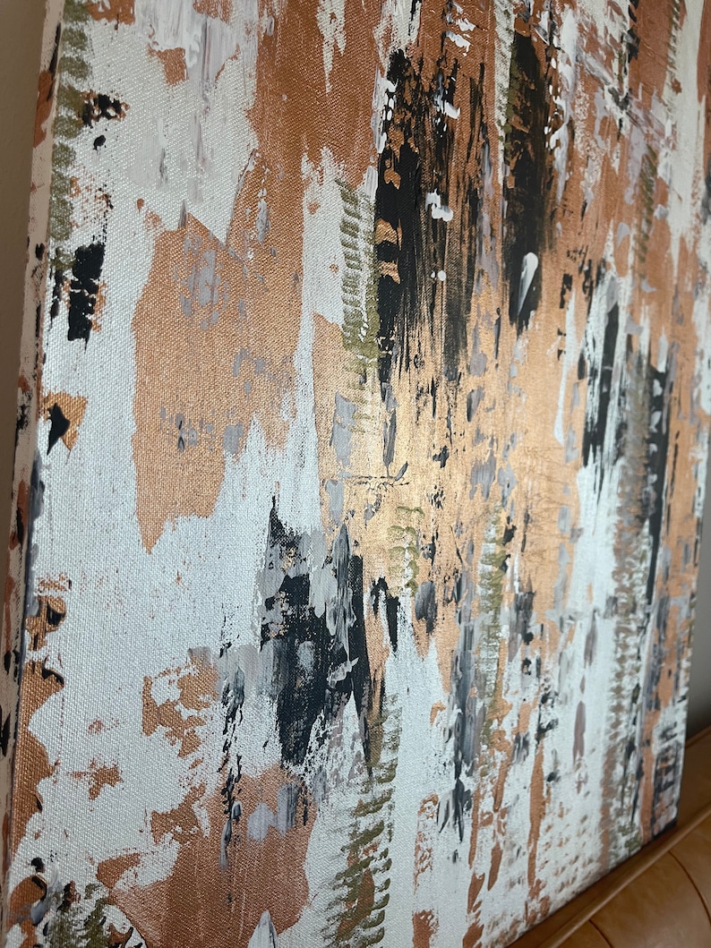 Abstract Copper Painting - Etsy