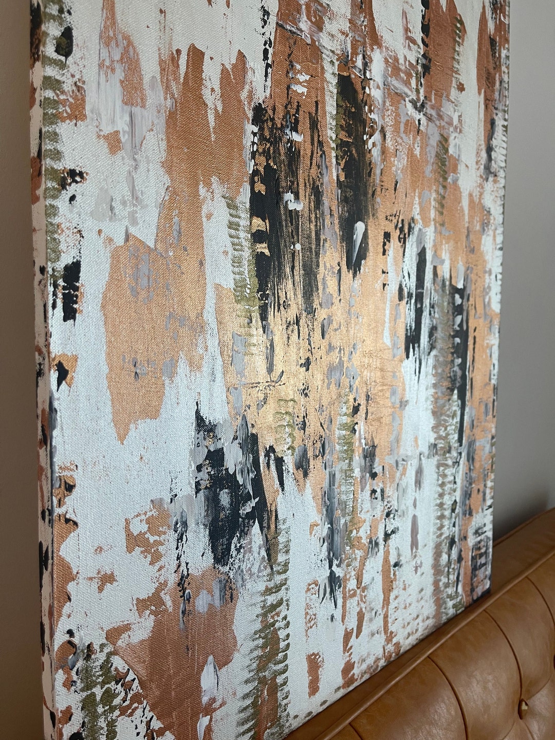 Abstract Copper Painting - Etsy