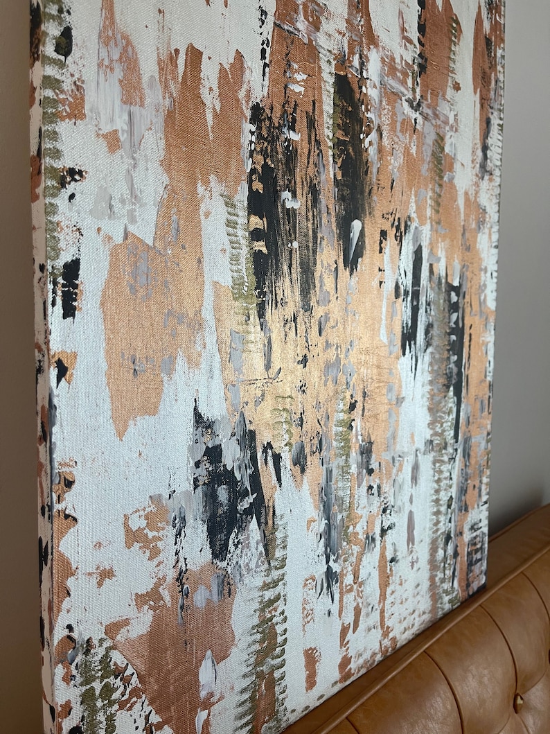 Abstract Copper Painting - Etsy