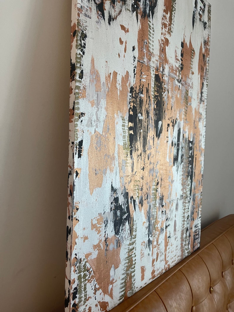 Abstract Copper Painting - Etsy