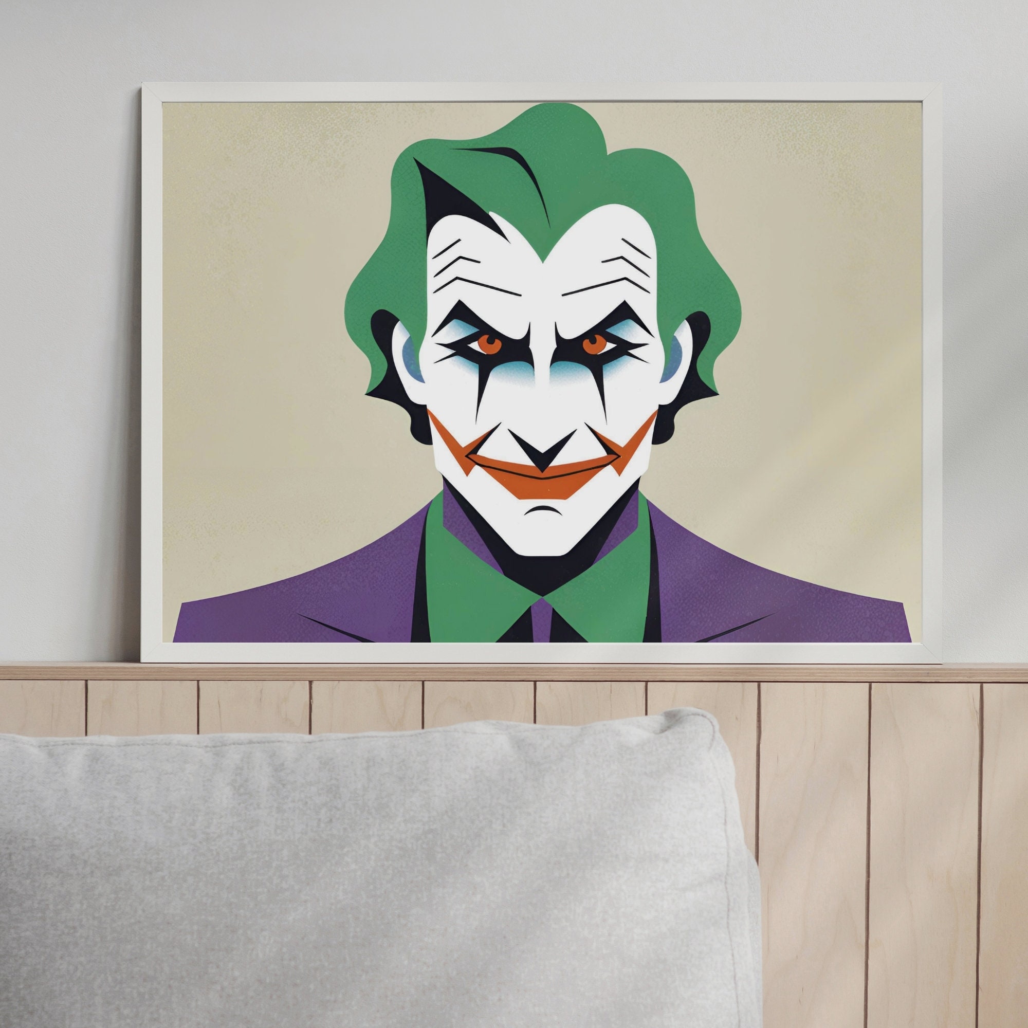 Original Jocker Wall Art, Movie Wall Art, Movie Lover Gift, Famous Art ...