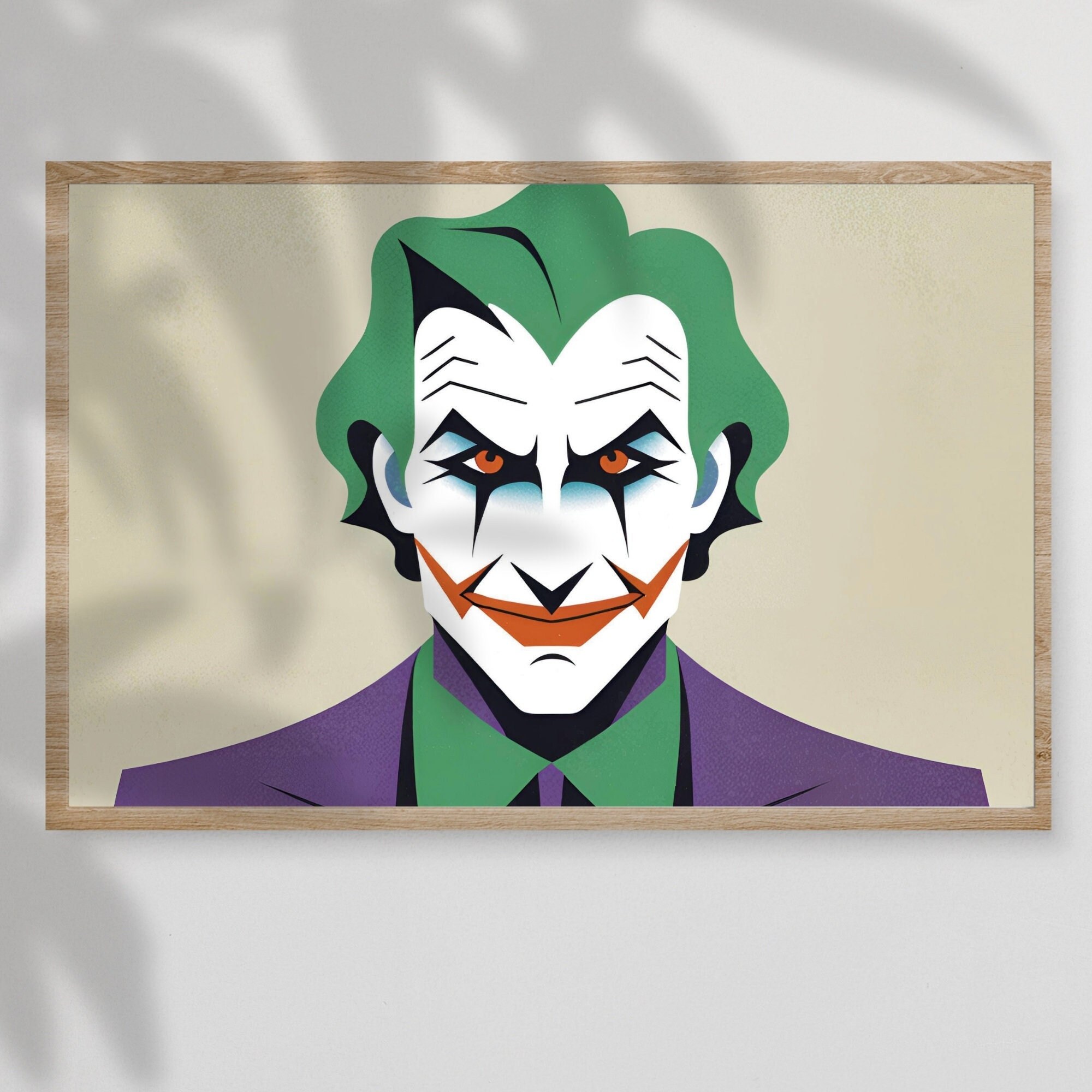 Original Jocker Wall Art, Movie Wall Art, Movie Lover Gift, Famous Art ...