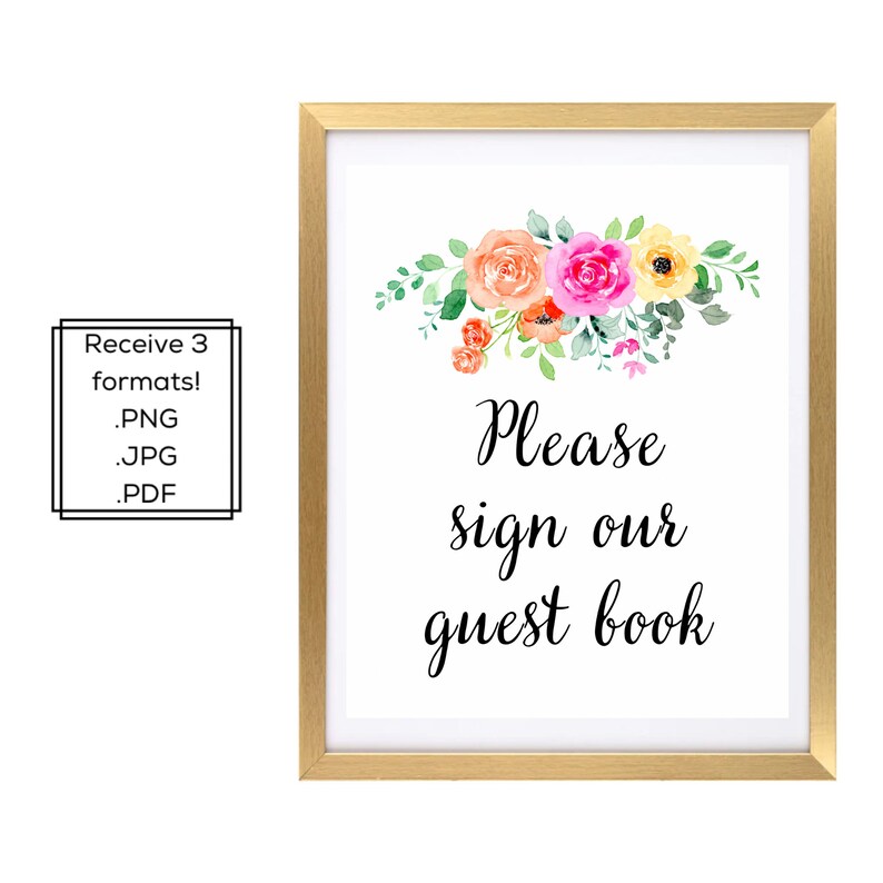 GUEST BOOK Digital Download - Etsy