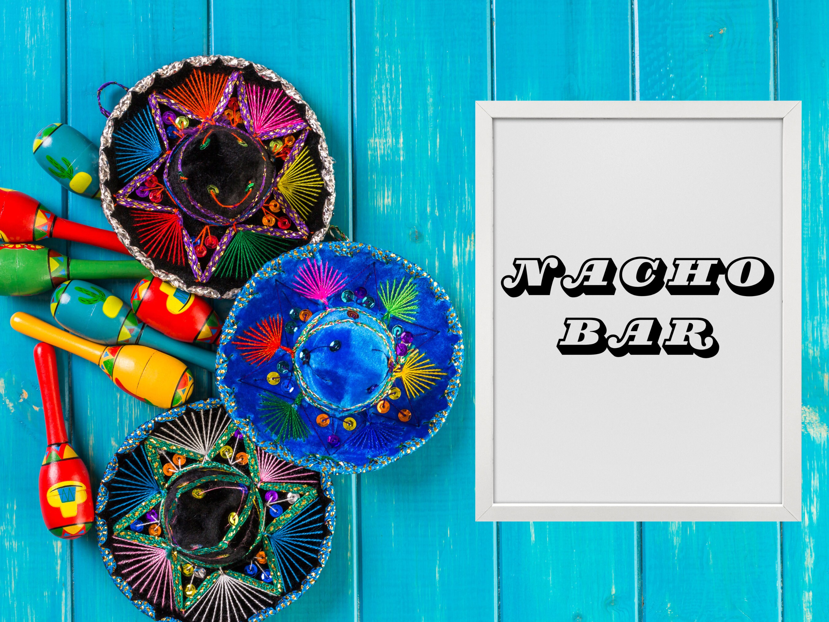 NACHO BAR Fiesta Food Sign, Taco Bar Sign - Etsy