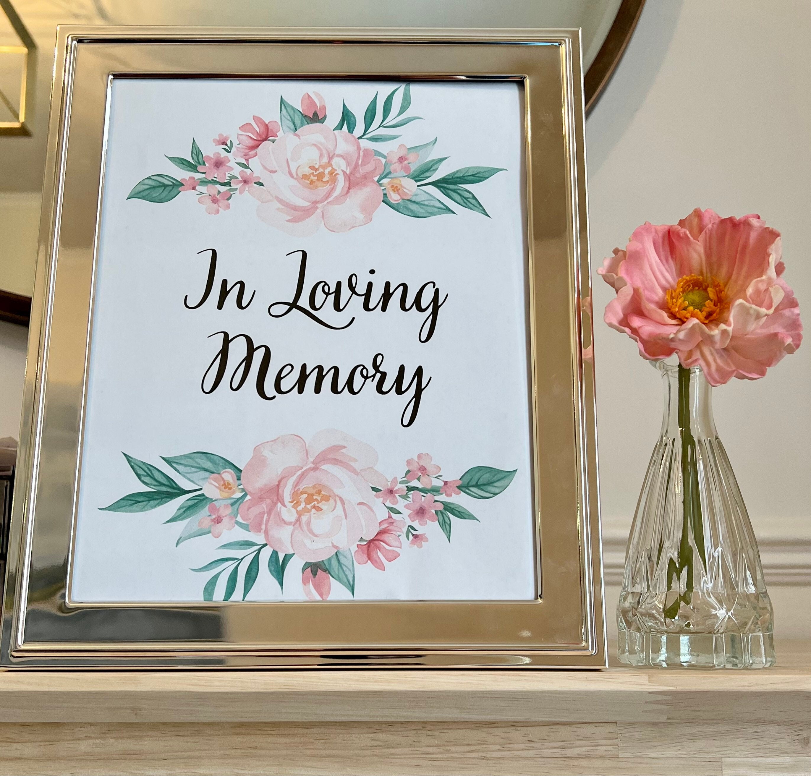MEMORY TABLE in Loving Memory Printable Sign - Etsy