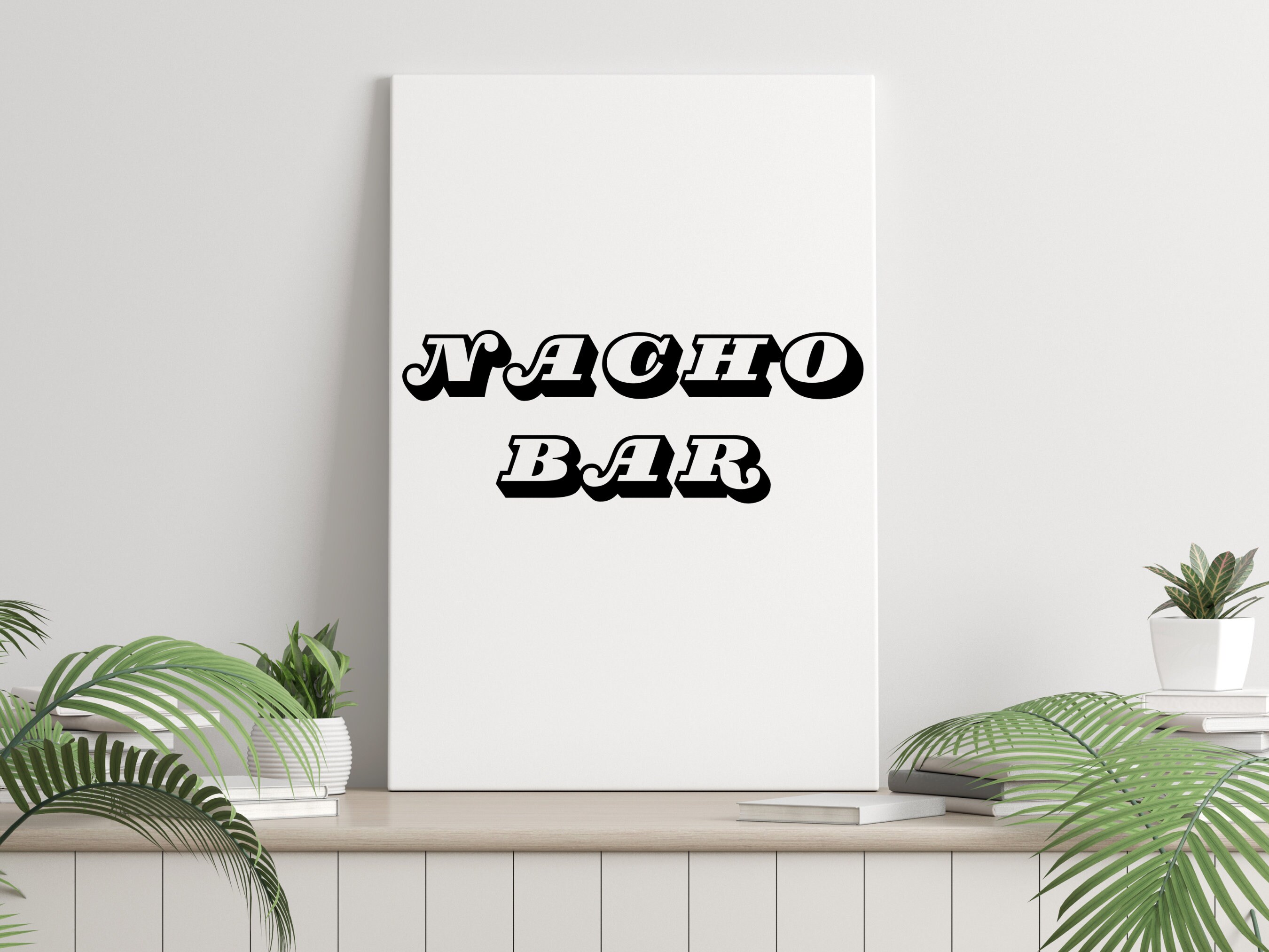NACHO BAR Fiesta Food Sign, Taco Bar Sign - Etsy
