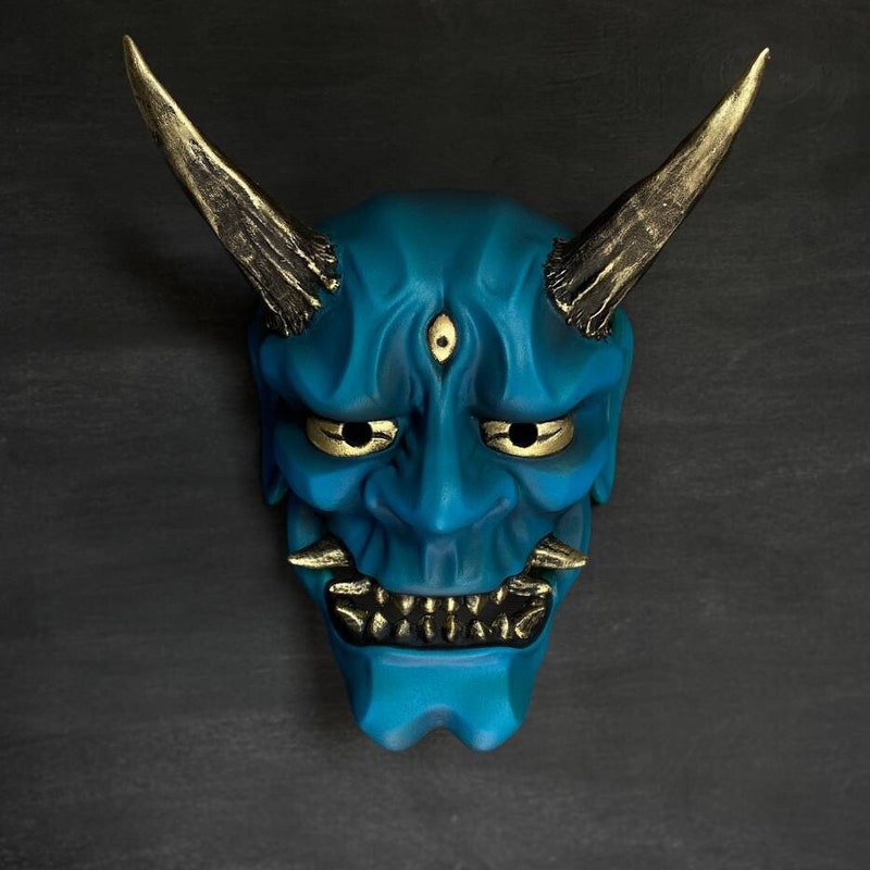 Wearable Yokai Demon Mask - Etsy