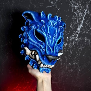 Komainu Mask Lion Dog Wearable, Japanese Komainu Mask Wall Decor, Bear ...