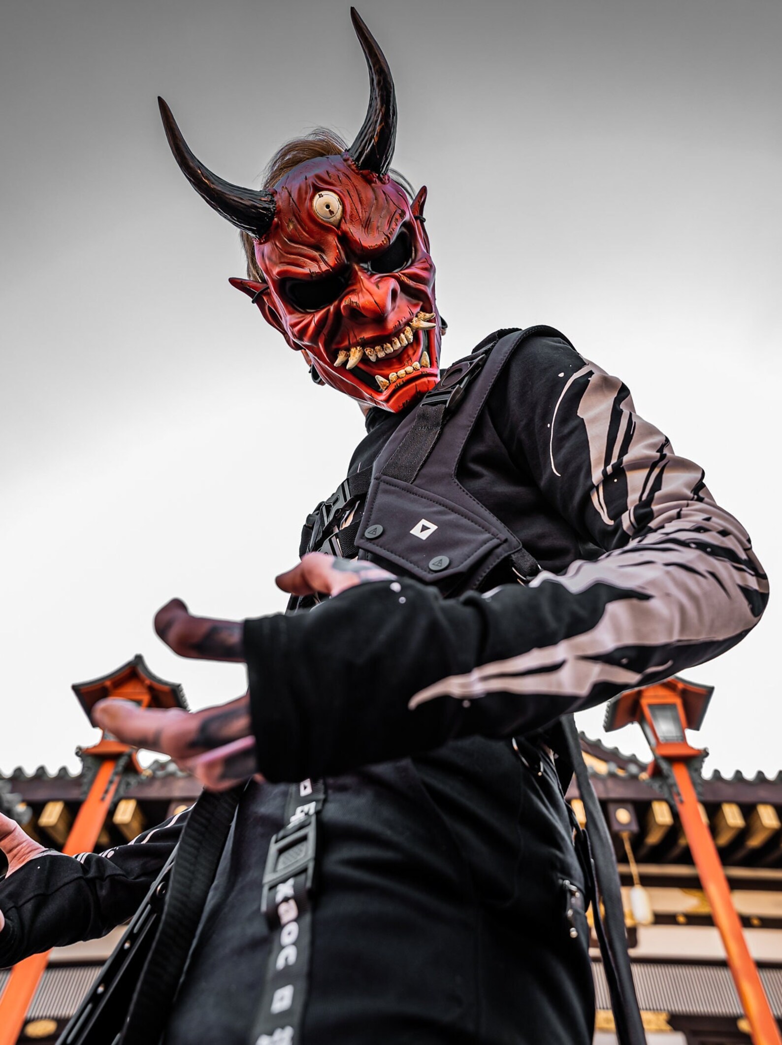 Japanese DBD Oni Mask Wearable for Cosplay Devil Mask Noh - Etsy