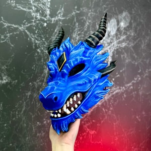 Japanese Dragon Mask Wearable, Smaug Mask, Alodidae Dragon Mask Cosplay ...