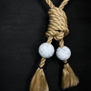 Black and White Oni Mask With Rope Wall Oni Mask Oni Mask - Etsy