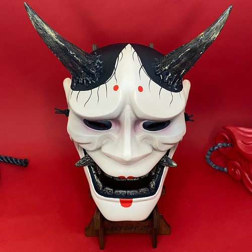 MADE TO ORDER Silver Oni Mask Japanese Demon Ogre Cosplay - Etsy