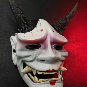 Japanese Geisha Hannya Mask, Demon Mask, Made to ORDER, Traditional ...