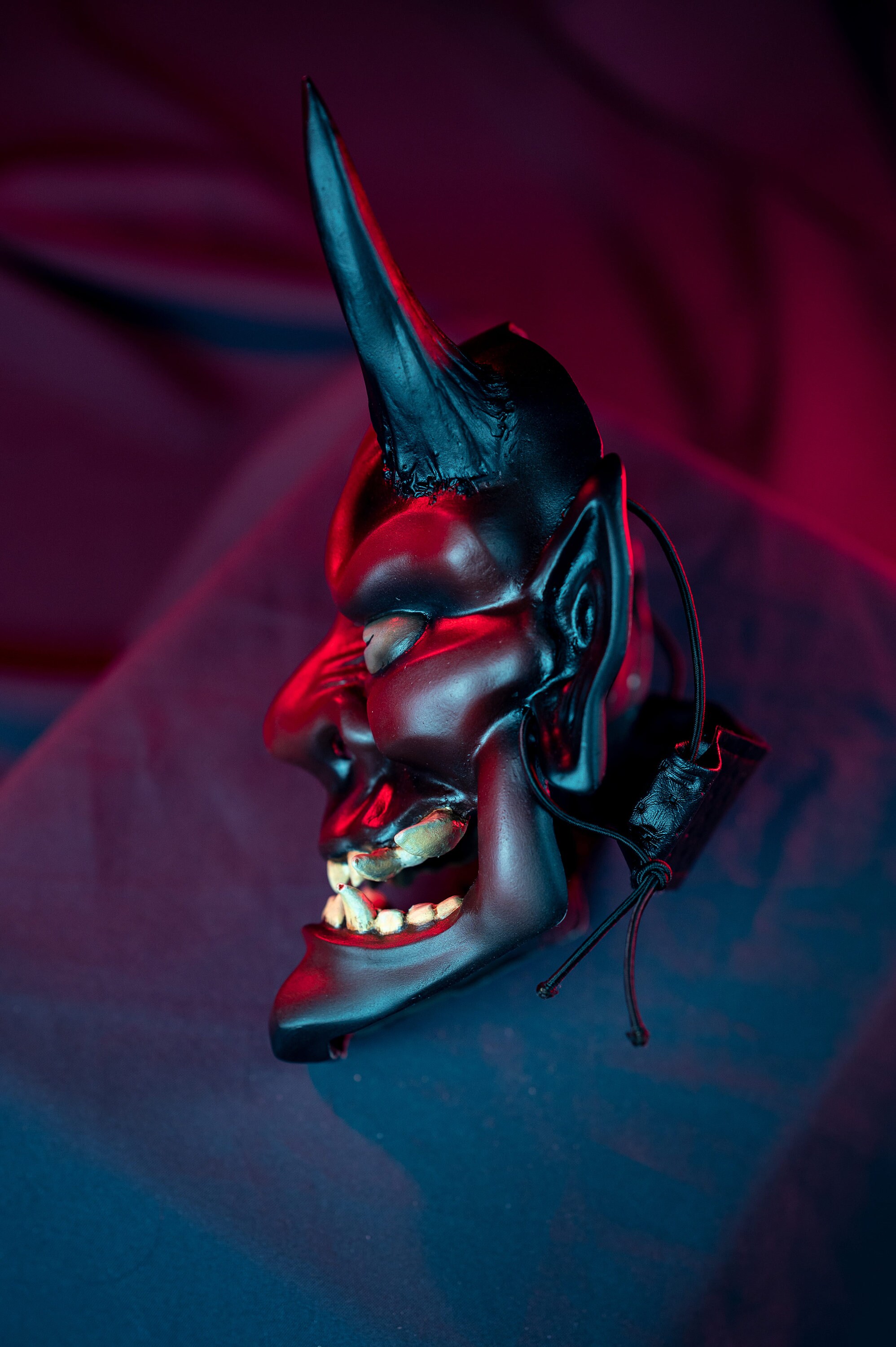 Japanese Red Oni Mask Samurai Mask Wall Hannya Mask Oni - Etsy Canada