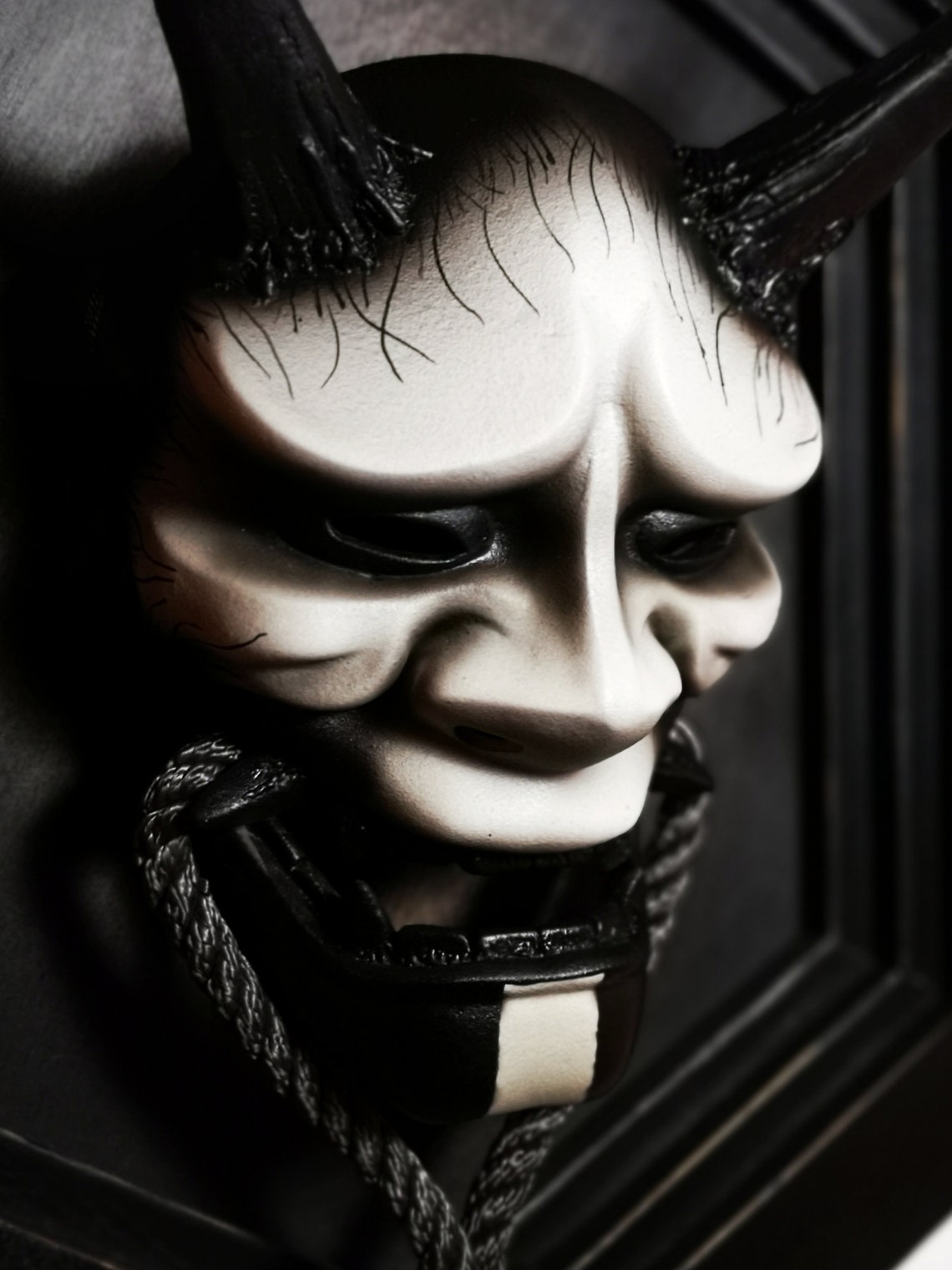 Handmade Hannya, Japanese Oni Kabuki Noh Mask, Cosplay Halloween Devil ...