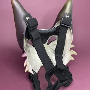 Japanese Kitsune Mask, Starry Sky Purple and Gold Fox Mask, MADE TO ...