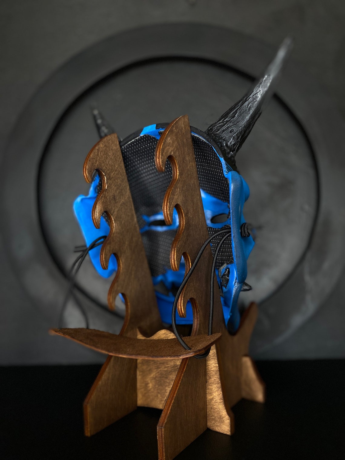 Blue Hannya Mask Japanese Hannya Mask Traditional Samurai - Etsy