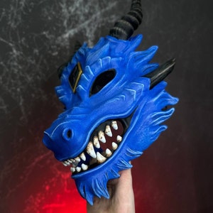 Japanese Dragon Mask Wearable, Smaug Mask, Alodidae Dragon Mask Cosplay ...