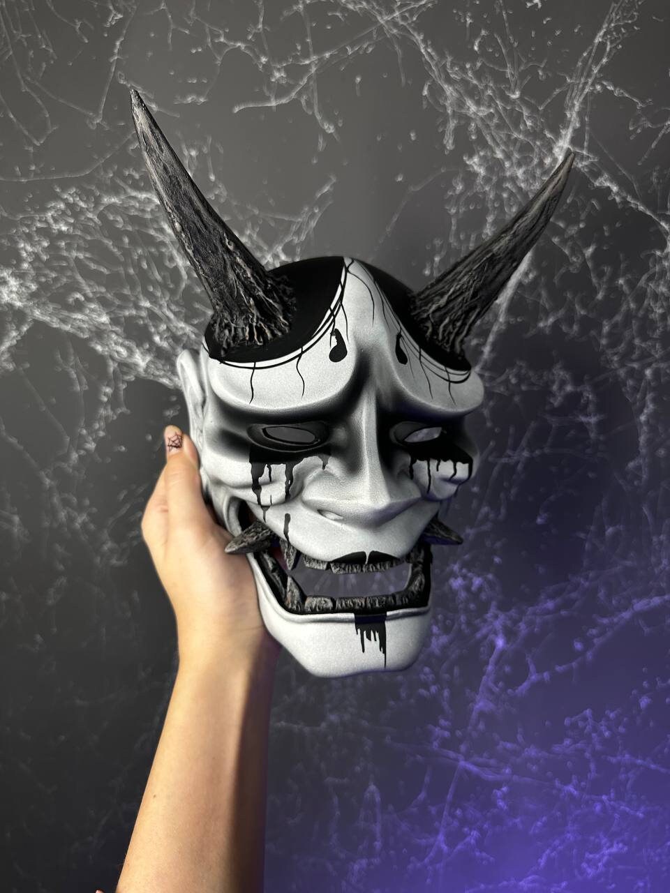 Traditional Hannya Mask: Crying Oni Demon, Kabuki Japanese Mask for ...