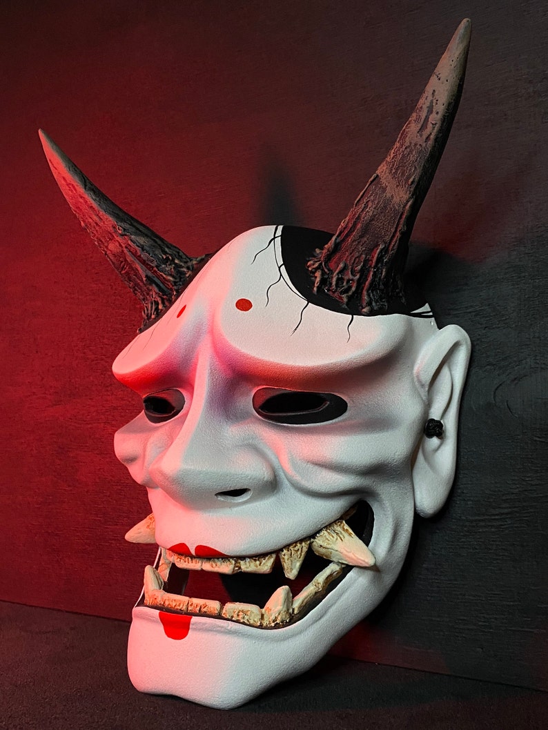 Japanese Geisha Hannya Mask Demon Mask Made to ORDER - Etsy