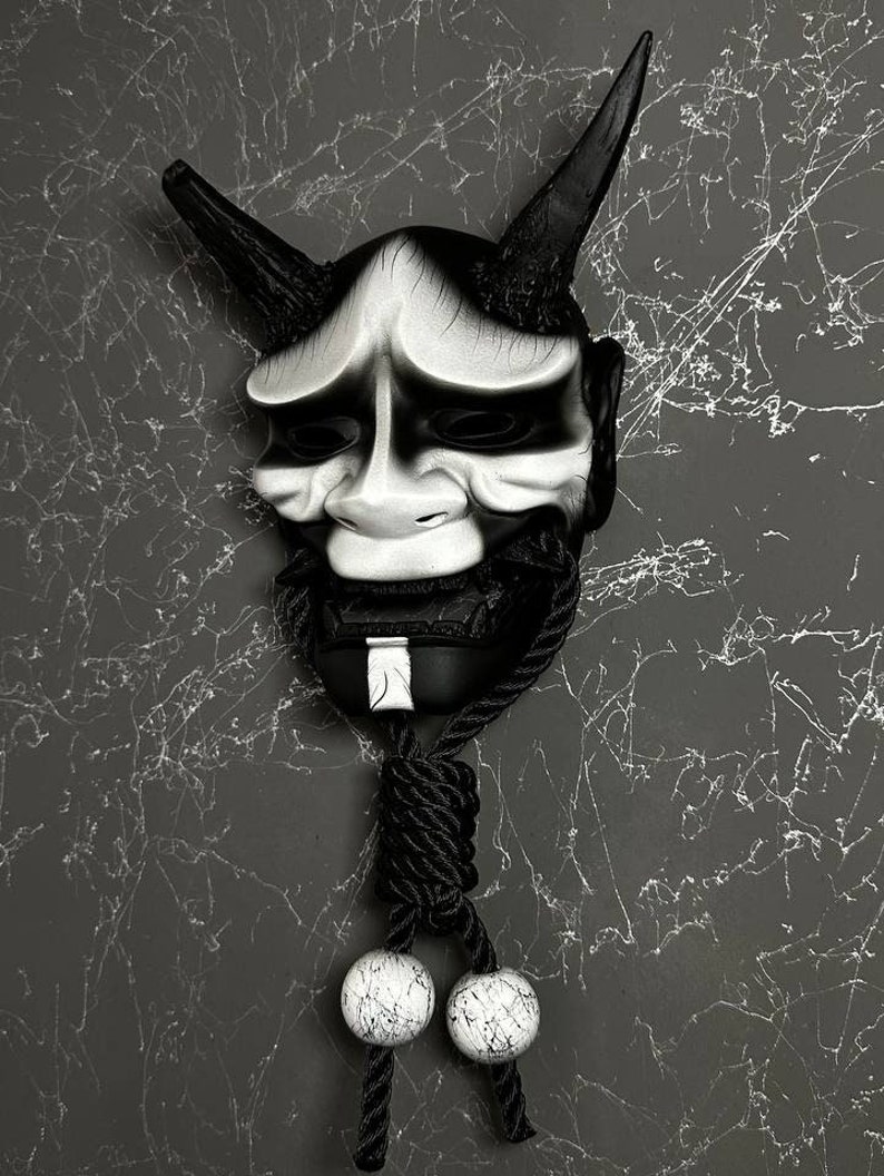 Handmade Hannya, Japanese Oni Kabuki Noh Mask, Cosplay Halloween Devil ...