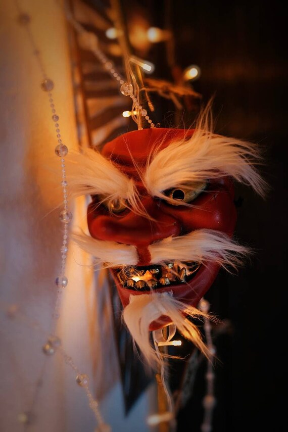Yamabushi Tengu Wearable Tengu Spawn Mask Red