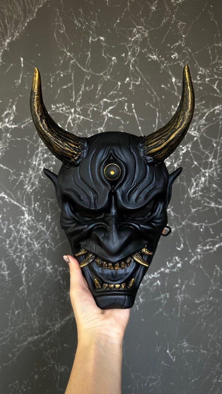 Japanese DBD Oni Mask Wearable Purple and Blue Devil Mask - Etsy