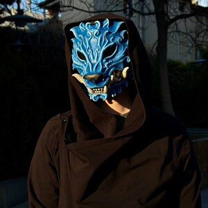 Komainu Mask Lion Dog Wearable, Japanese Komainu Mask Wall Decor, Bear ...