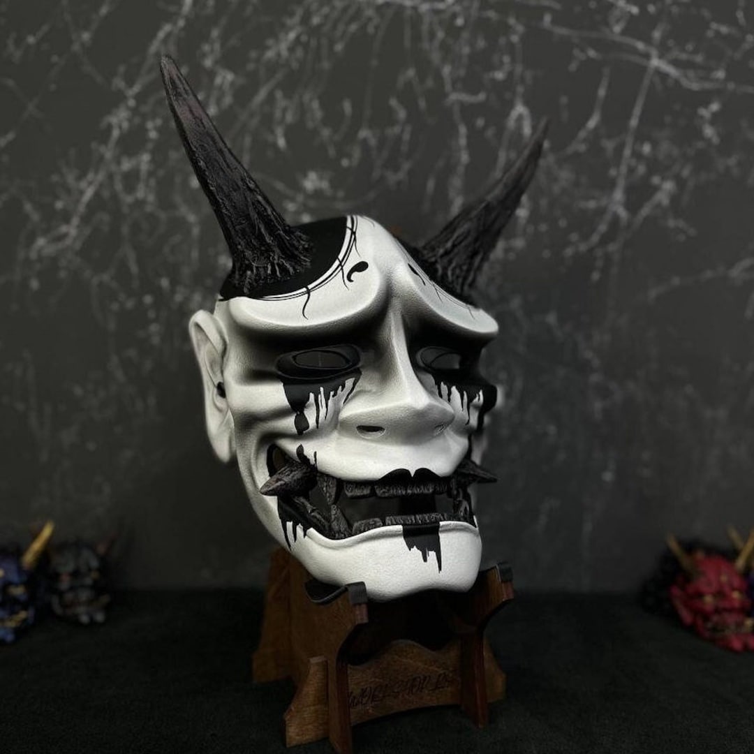 Traditional Hannya Mask: Crying Oni Demon, Kabuki Japanese Mask for ...