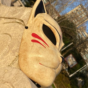 Japanese Kitsune Mask for Anime Cosplay. Ninja Demon Mask - Etsy