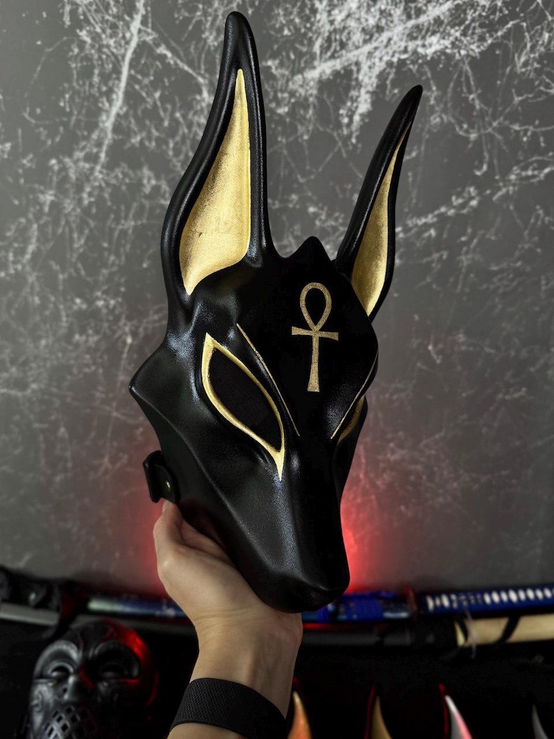 Anubis Mask: Egyptian God Costume, Jackal Mask for Masquerade or ...