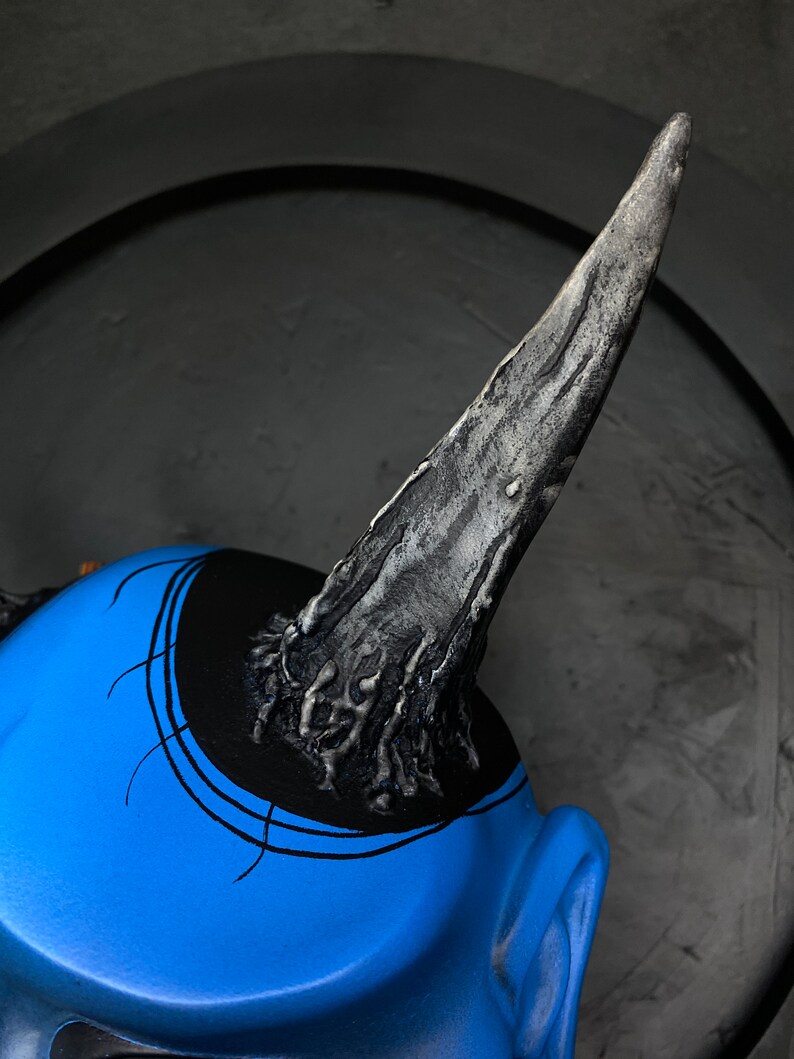 Blue Hannya Mask Japanese Hannya Mask Traditional Samurai - Etsy