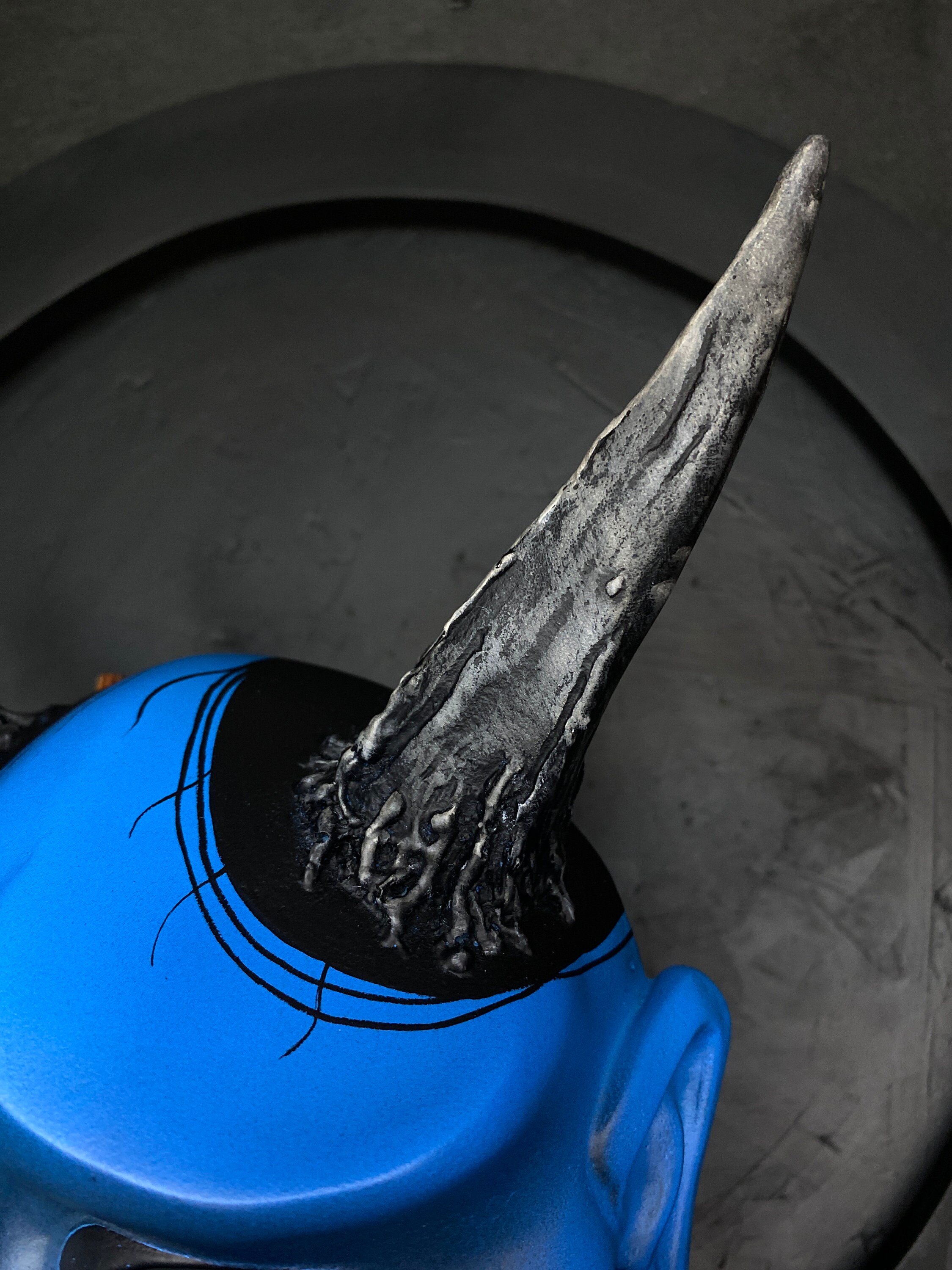 Blue Hannya Mask Japanese Hannya Mask Traditional Samurai - Etsy